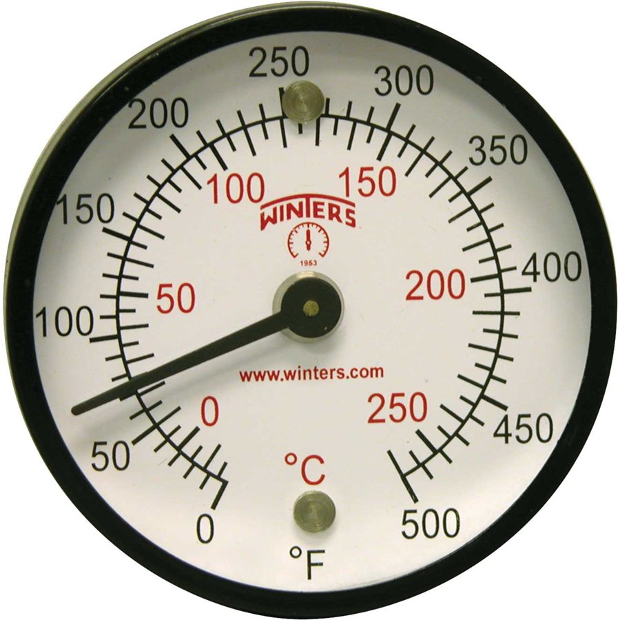 Surface Magnet Thermometer Metallic n / a Steel 2'' 0 / 500 F / C n / a ...